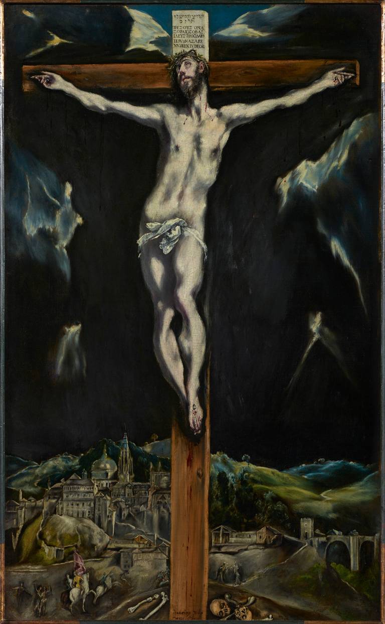 Christ Crucified with Toledo in the Background | El Greco | Santander ...