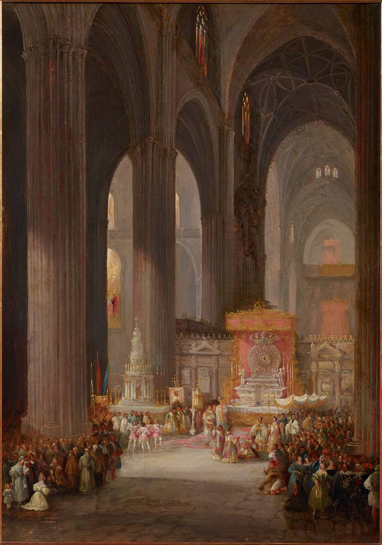The Corpus Christi Procession inside Seville Cathedral | Santander ...