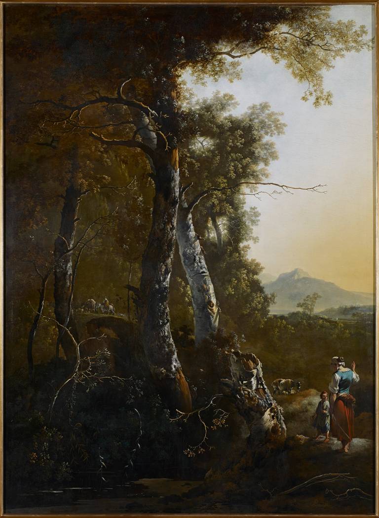 Paisaje con pastores | Adam Pynacker | Santander Fundación